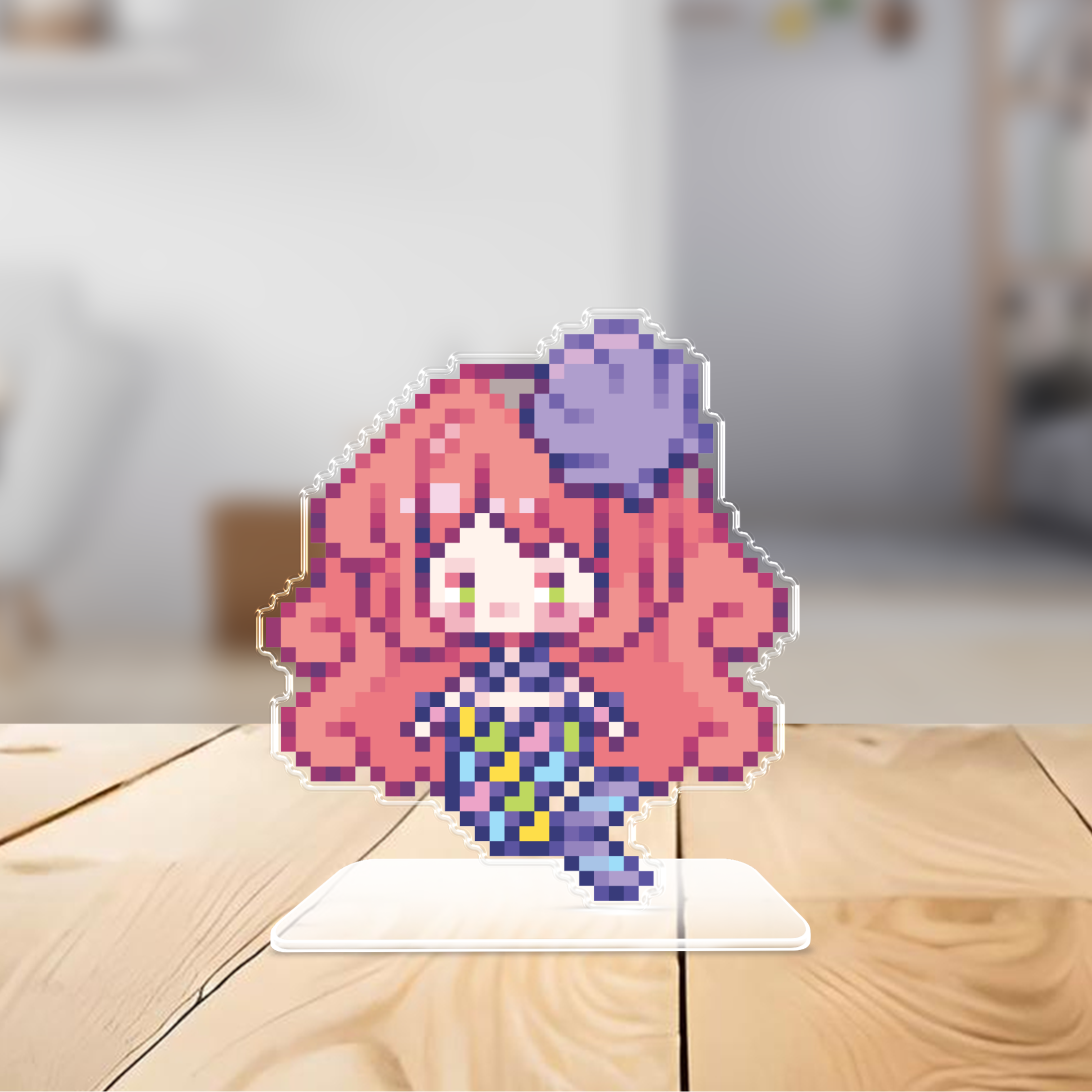 Mermaid Desk Friend Acrylic Standee Collectible | Pixel Art Sticker by ...